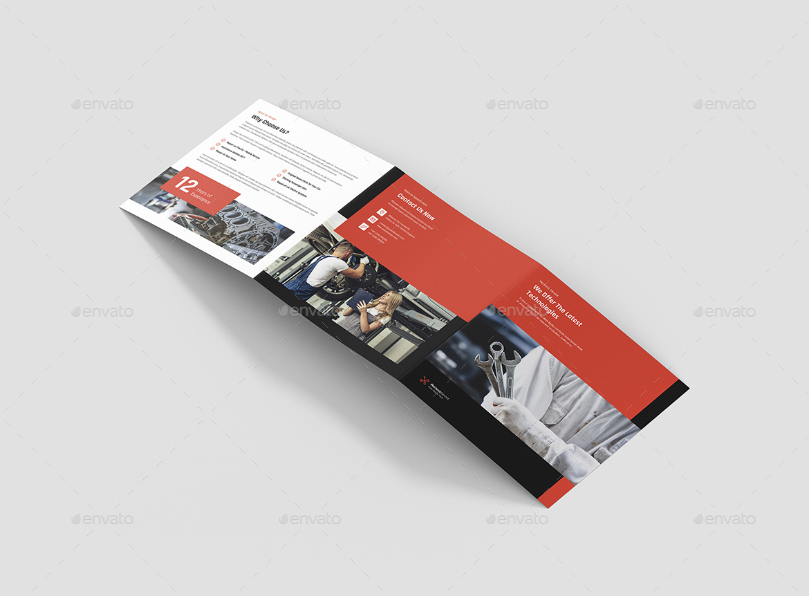 Mechanic – Brochures Bundle Print Templates 5 in 1, Print Templates
