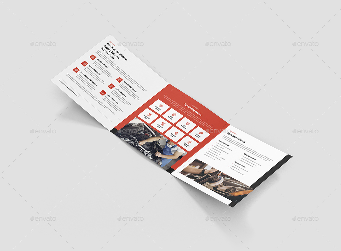 Mechanic – Brochures Bundle Print Templates 5 in 1, Print Templates