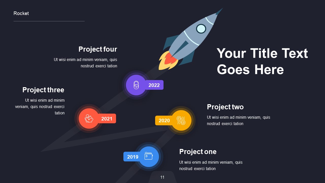 Rocket Infographic Powerpoint Presentation Template, Presentation Templates