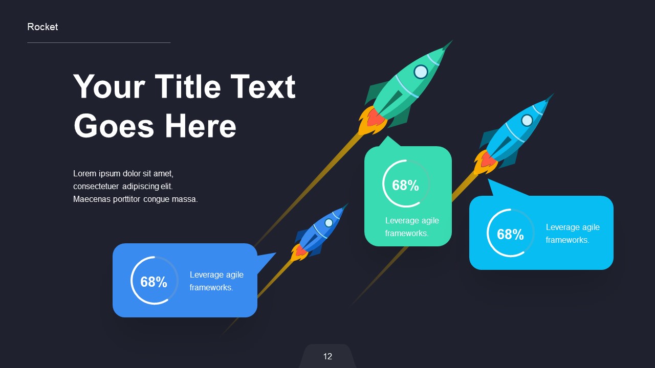 Rocket Infographic Powerpoint Presentation Template, Presentation Templates