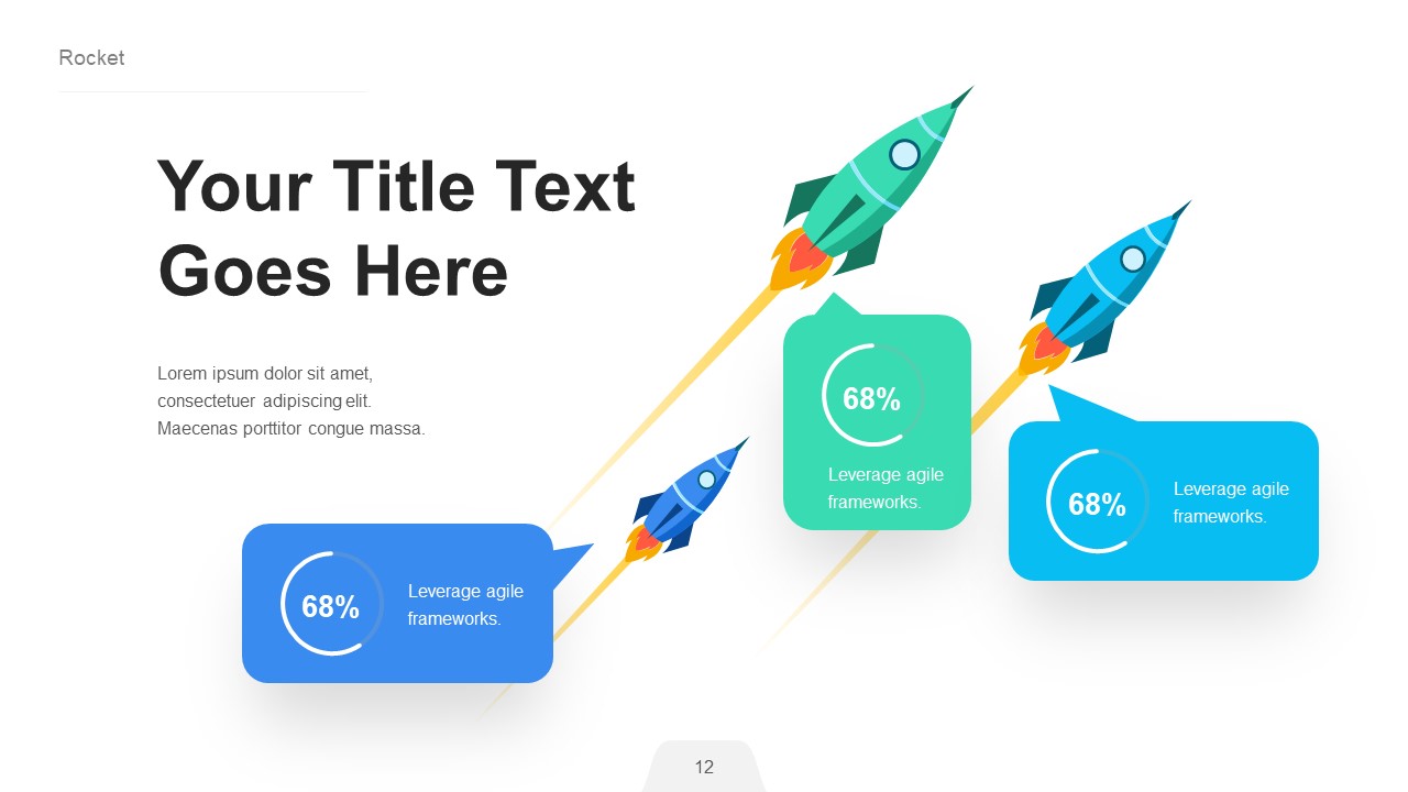 Rocket Infographic Powerpoint Presentation Template, Presentation Templates