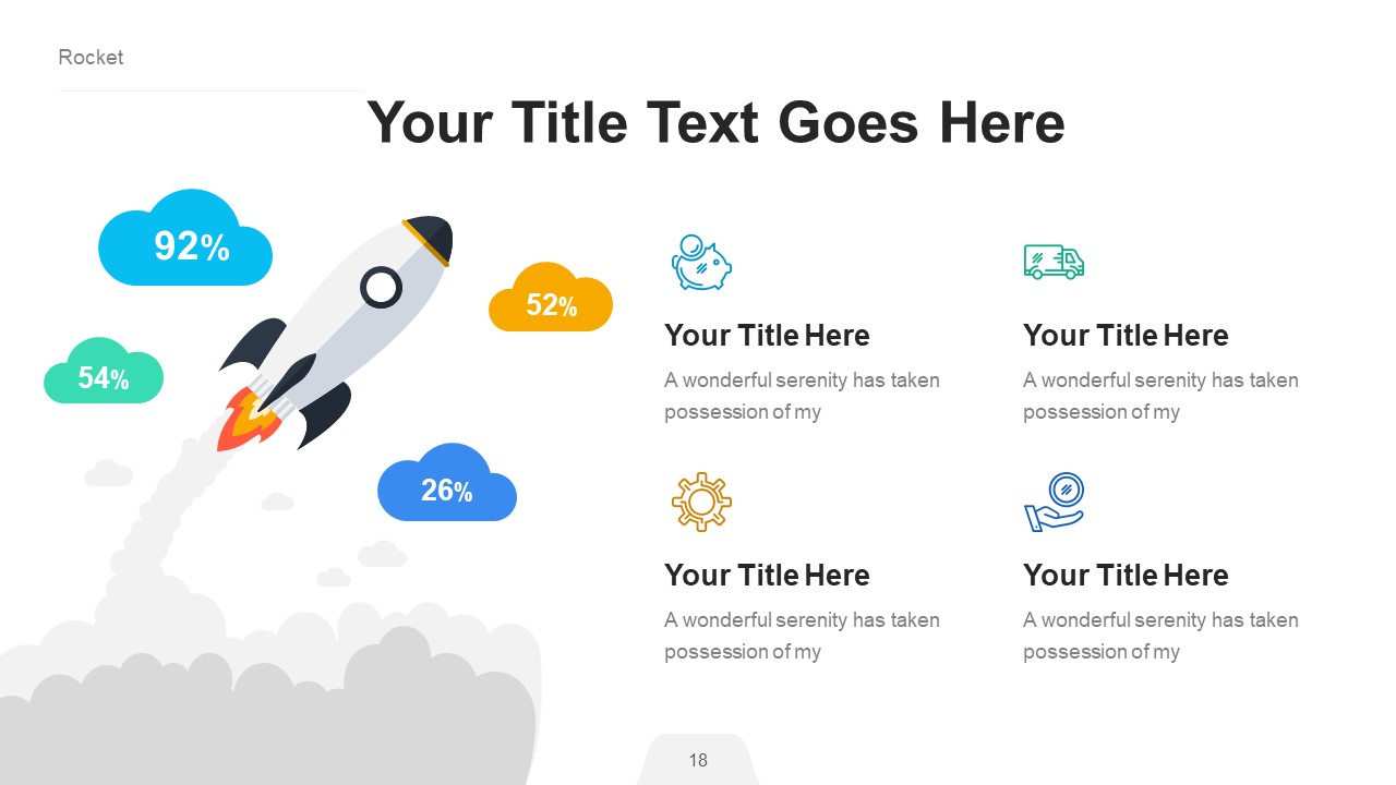 Rocket Infographic Powerpoint Presentation Template, Presentation Templates