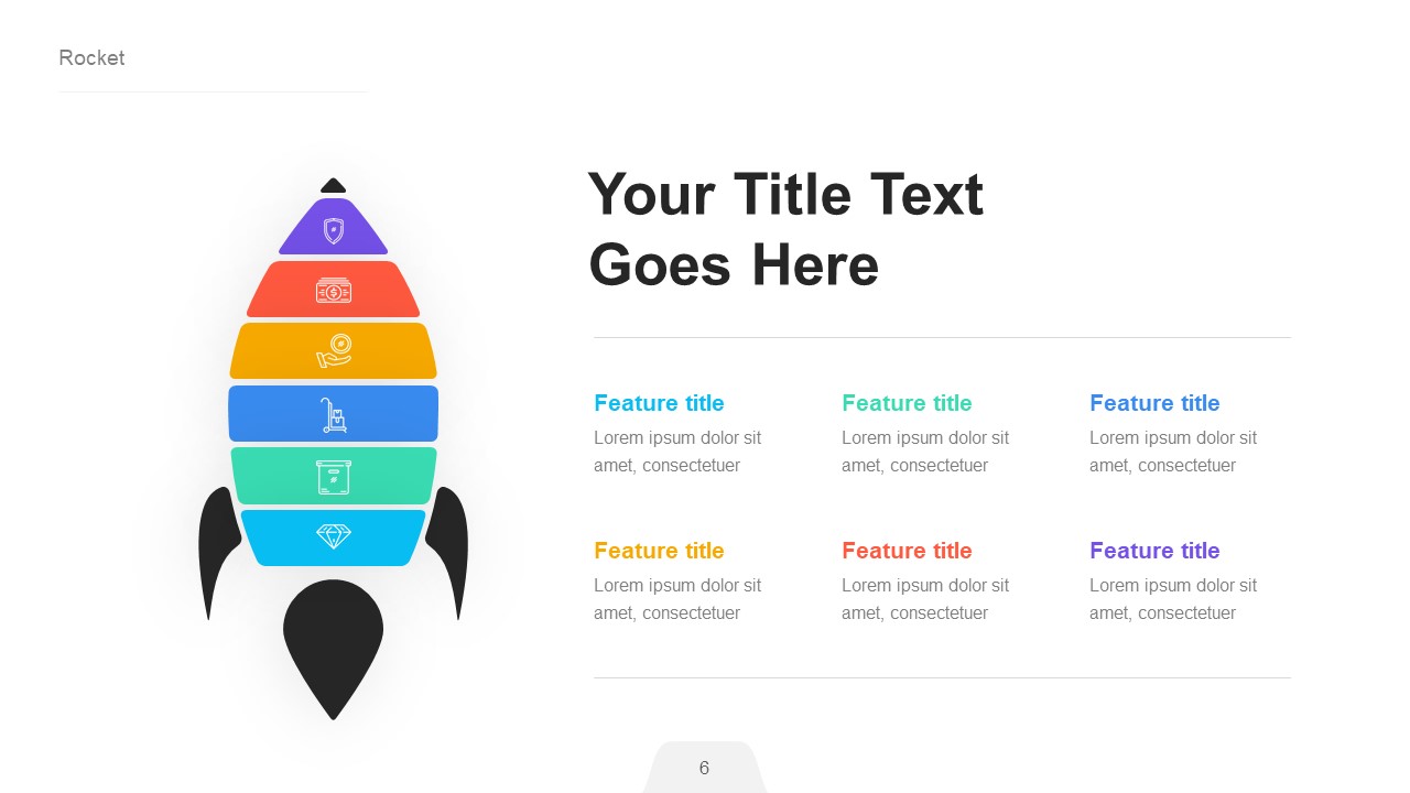 Rocket Infographic Powerpoint Presentation Template, Presentation Templates