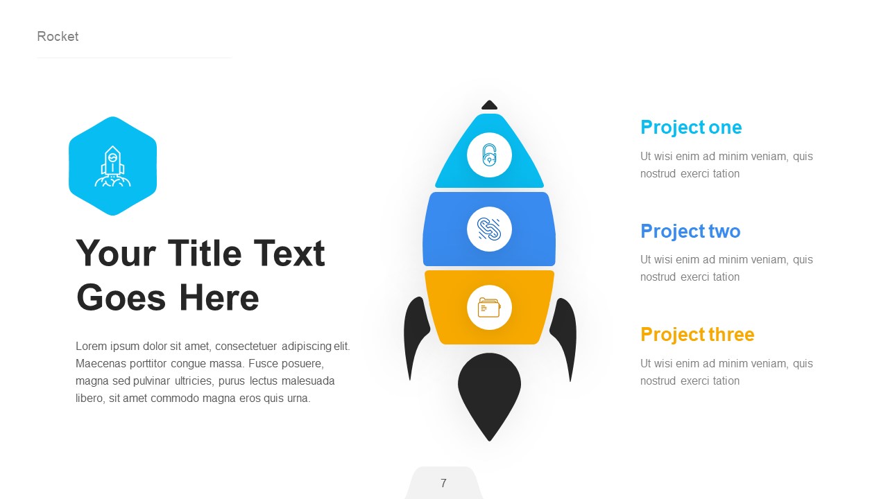 Rocket Infographic Powerpoint Presentation Template, Presentation Templates