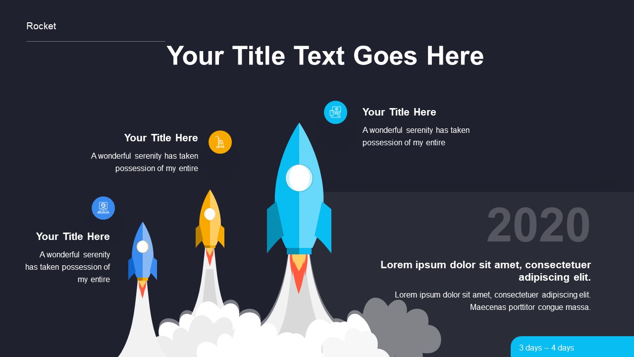 Rocket Infographic Powerpoint Presentation Template, Presentation Templates