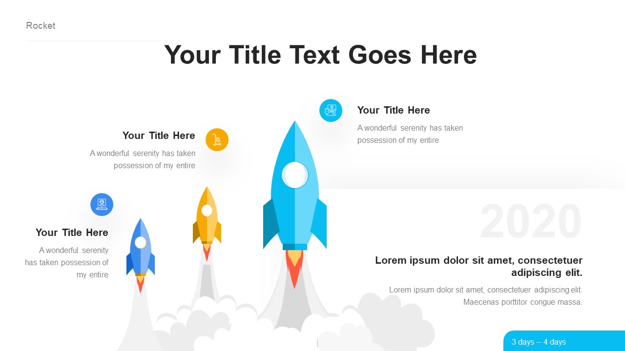Rocket Infographic Powerpoint Presentation Template, Presentation Templates