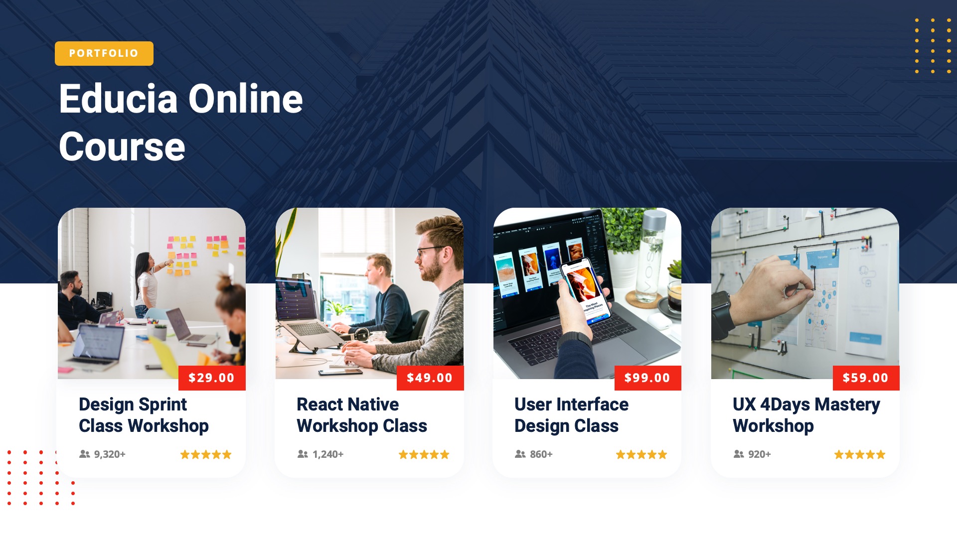 Educia - Education & Online Course Keynote Template, Presentation Templates