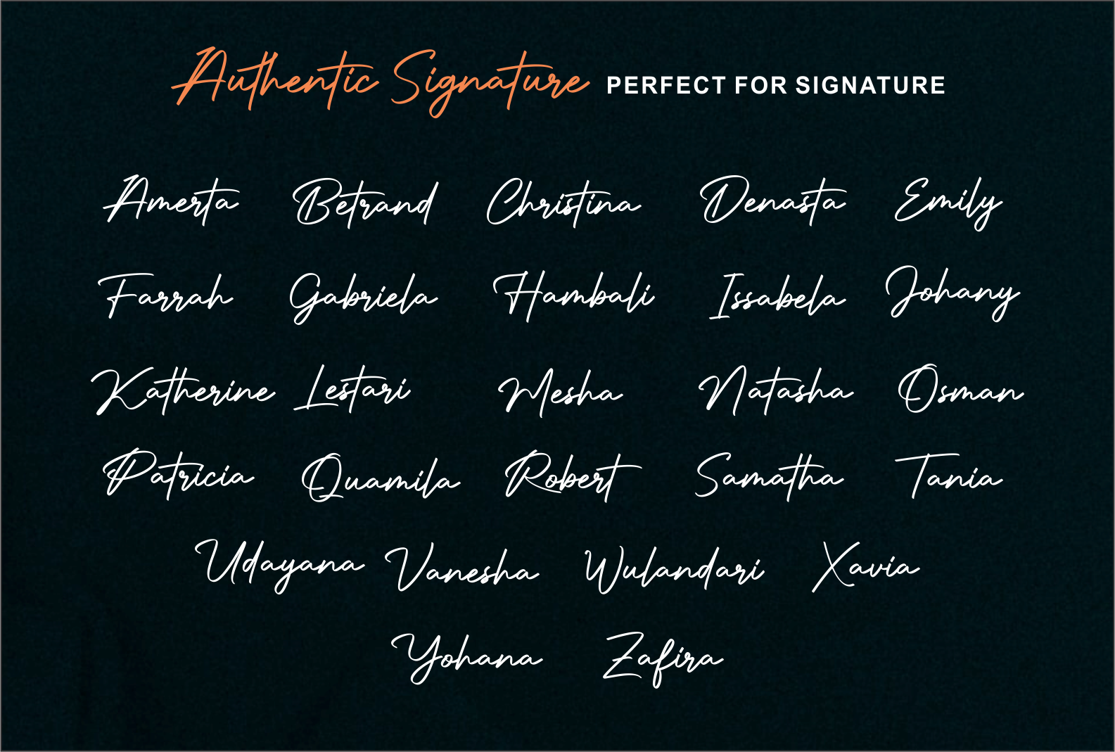 Authentic Signature, Fonts | GraphicRiver