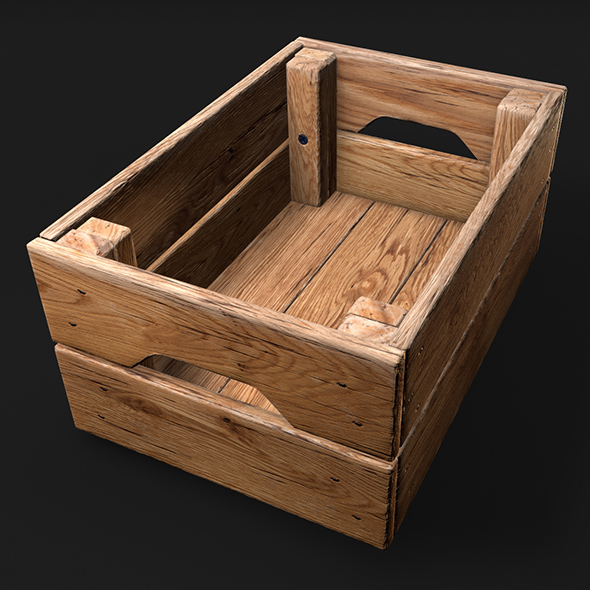 Realistic of wooden crate with PBR textures by Lotus_Studio | 3DOcean