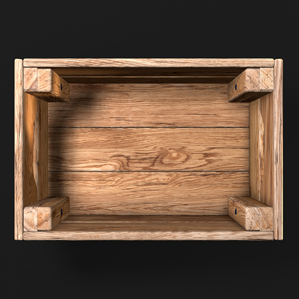 Realistic of wooden crate with PBR textures by Lotus_Studio | 3DOcean