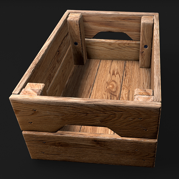 Realistic of wooden crate with PBR textures by Lotus_Studio | 3DOcean