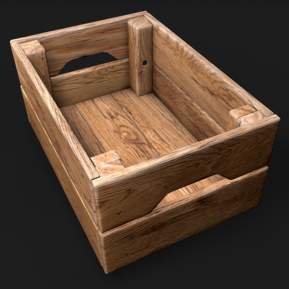 Realistic of wooden crate with PBR textures by Lotus_Studio | 3DOcean