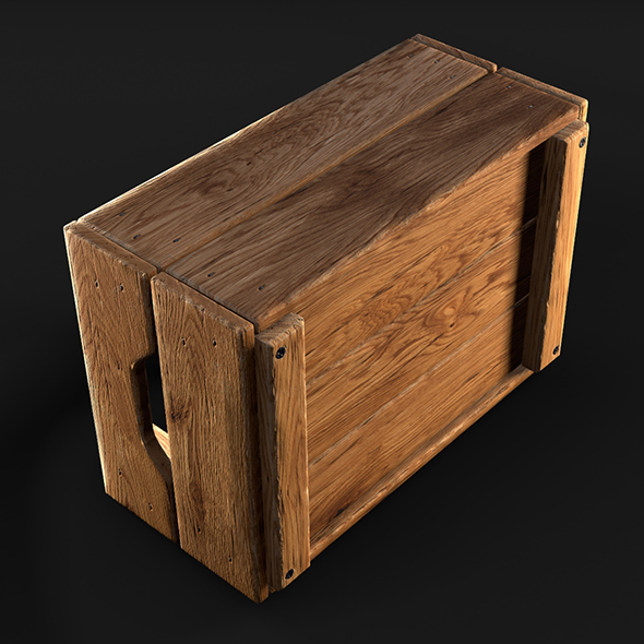 Realistic of wooden crate with PBR textures by Lotus_Studio | 3DOcean