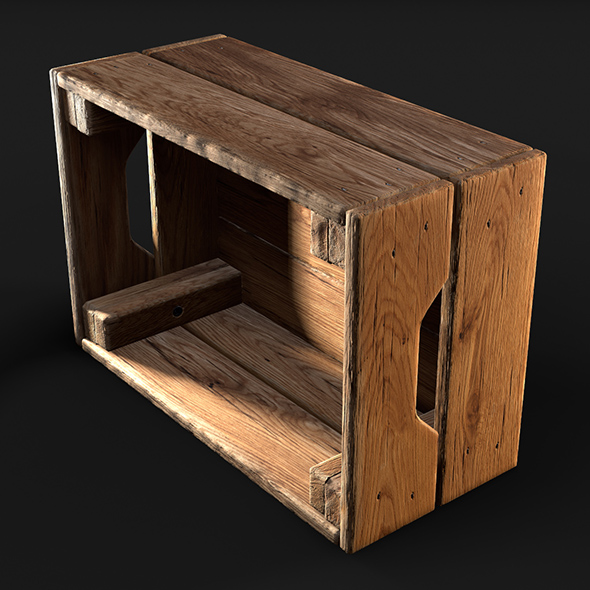 Realistic of wooden crate with PBR textures by Lotus_Studio | 3DOcean