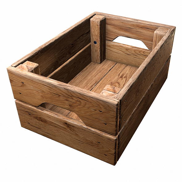 Realistic of wooden crate with PBR textures by Lotus_Studio | 3DOcean