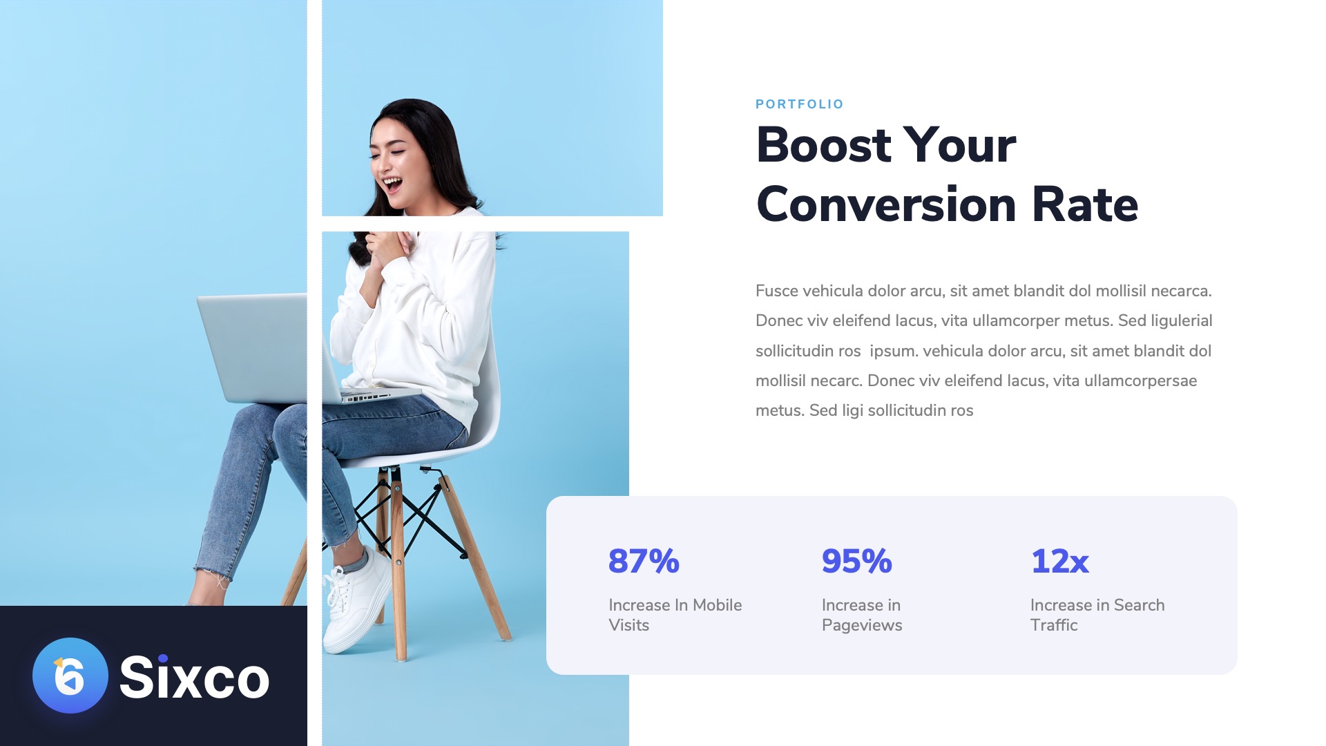 Sixco - Social Media Marketing Powerpoint Template, Presentation Templates