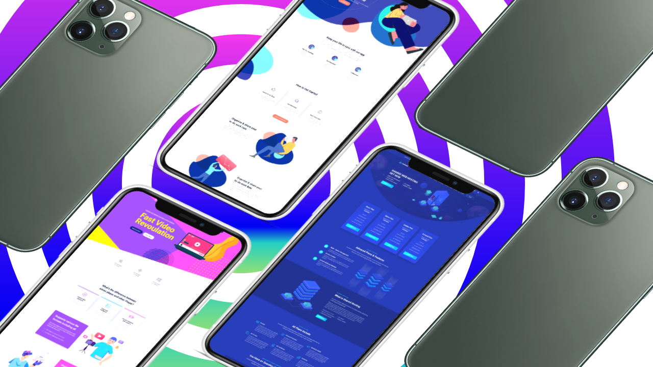 Mobile App 2.0 Powerpoint Template 2020, Presentation Templates ...