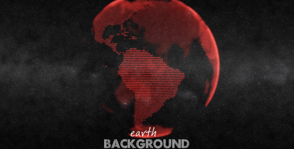 Earth Globe Animation - Red, Motion Graphics | VideoHive