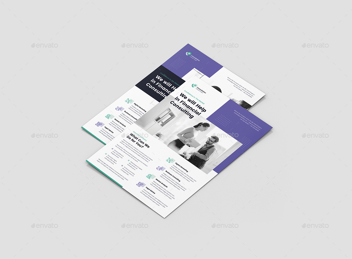 Consultations – Brochures Bundle Print Templates 7 in 1, Print Templates