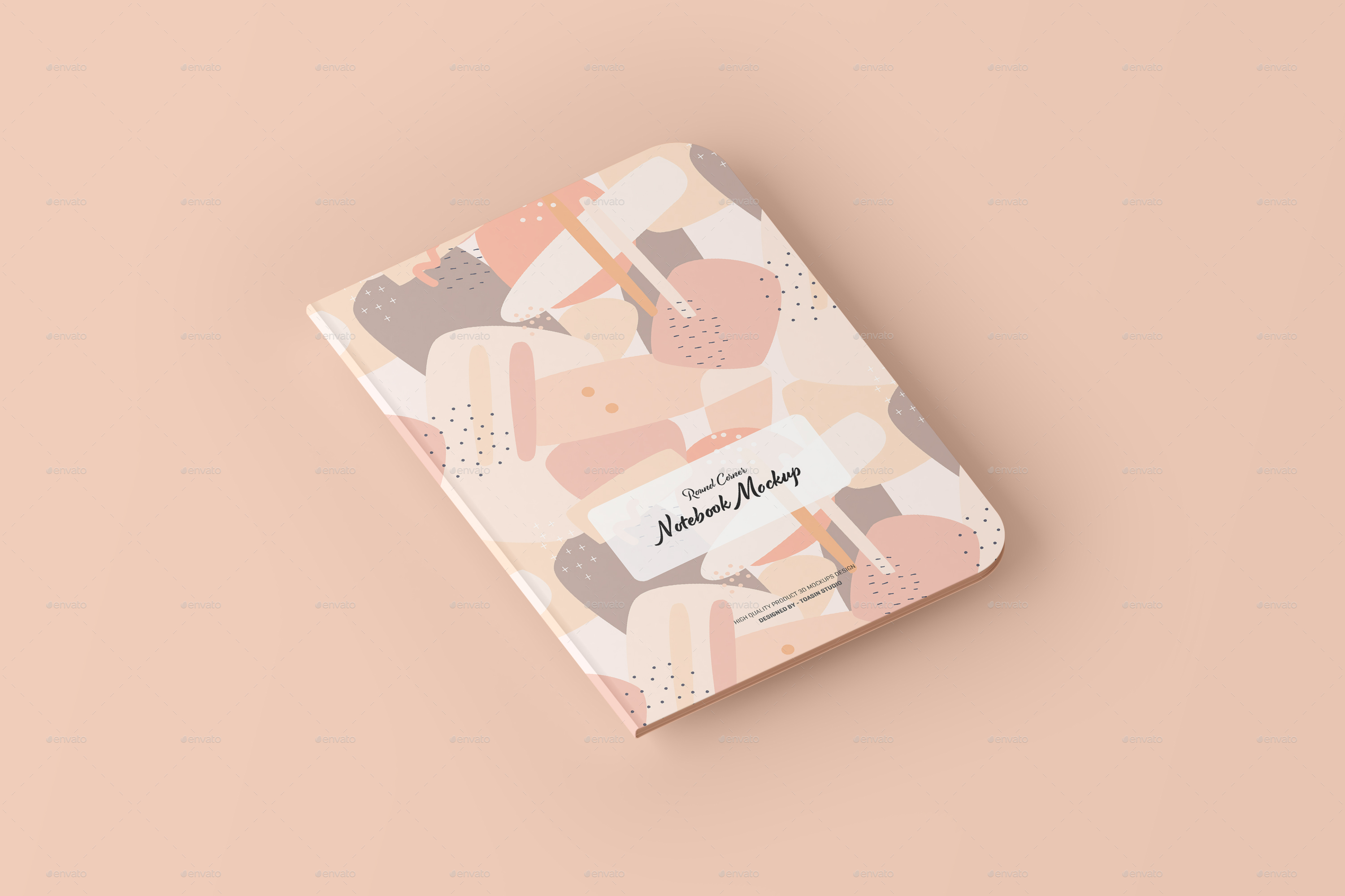 Round Corner Notebook Mockup, Graphics | GraphicRiver