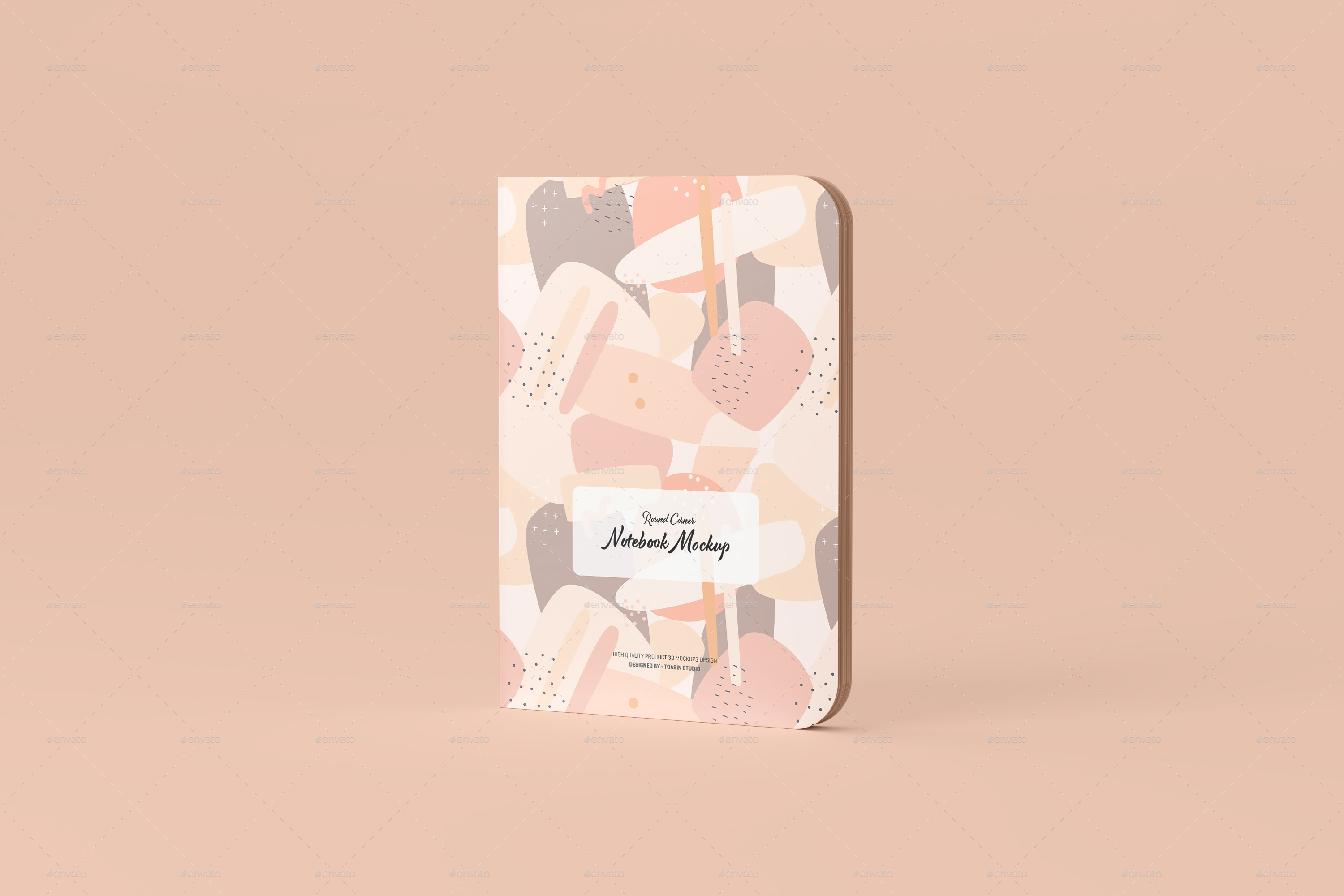 Round Corner Notebook Mockup, Graphics | GraphicRiver