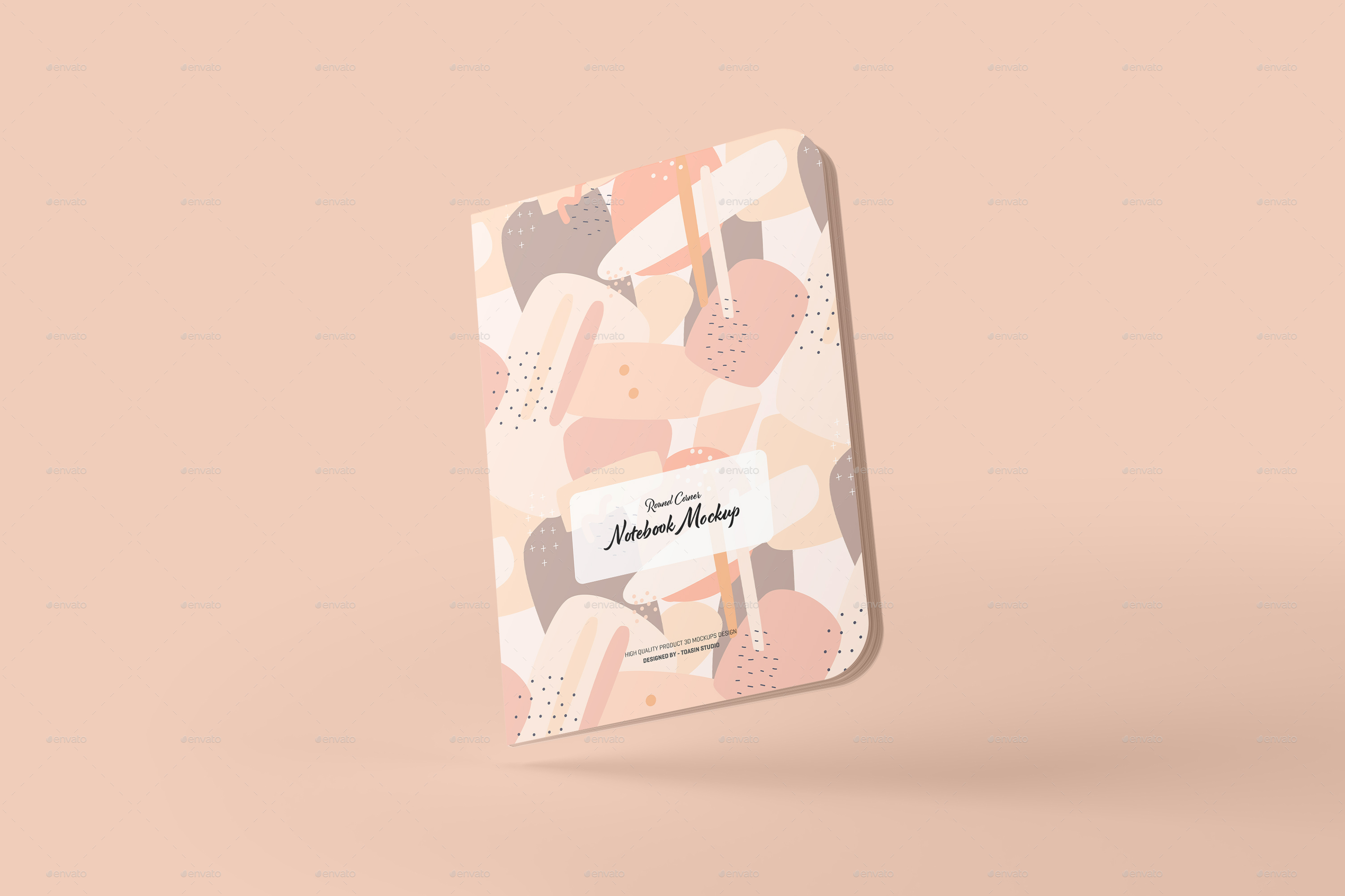 Round Corner Notebook Mockup, Graphics | GraphicRiver