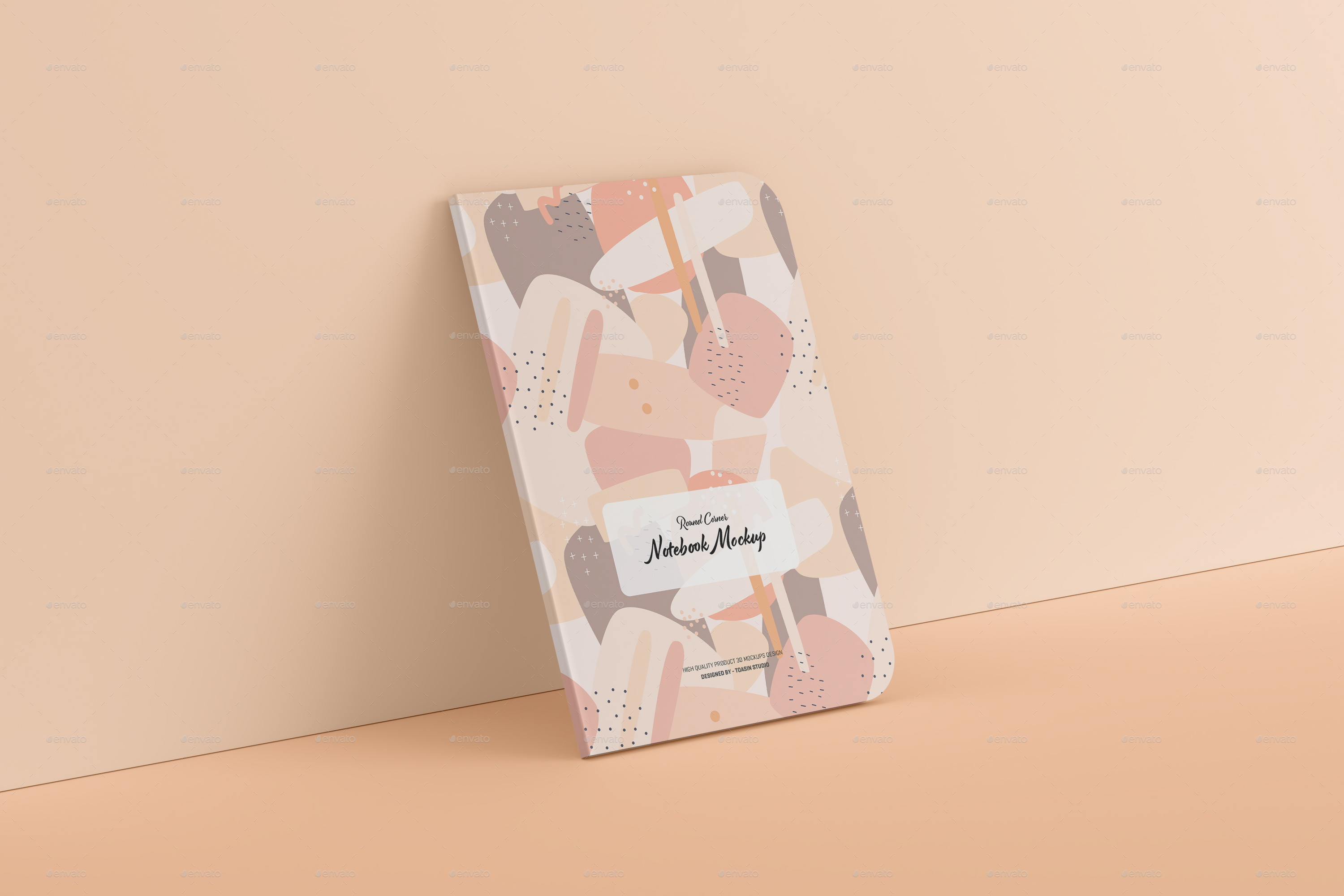 Round Corner Notebook Mockup, Graphics | GraphicRiver