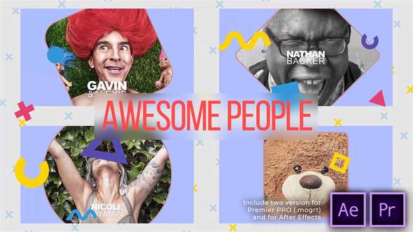 Awesome People Slideshow, Premiere Pro Templates | VideoHive