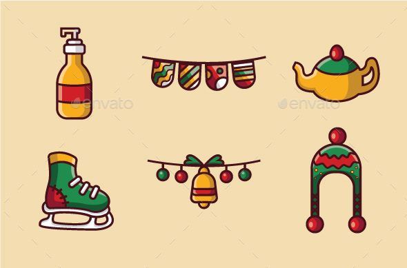 Christmas Vector Set, Vectors | GraphicRiver