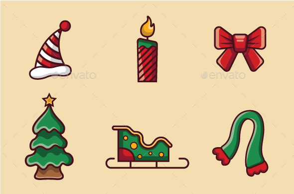 Christmas Vector Set, Vectors | GraphicRiver