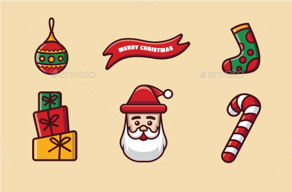 Christmas Vector Set, Vectors | GraphicRiver