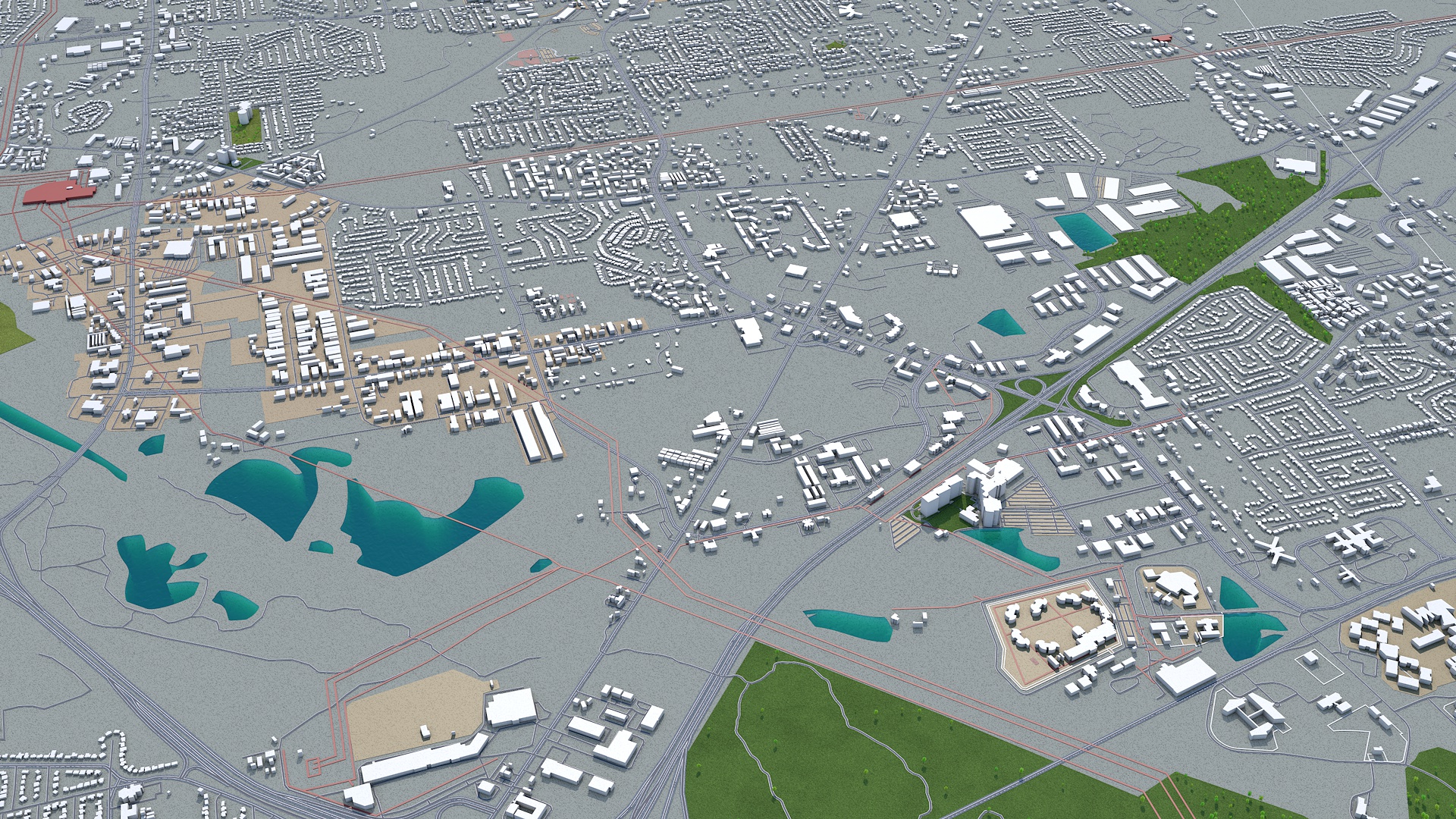 Memphis city Tennessee 3d model 90km by TurboCG | 3DOcean