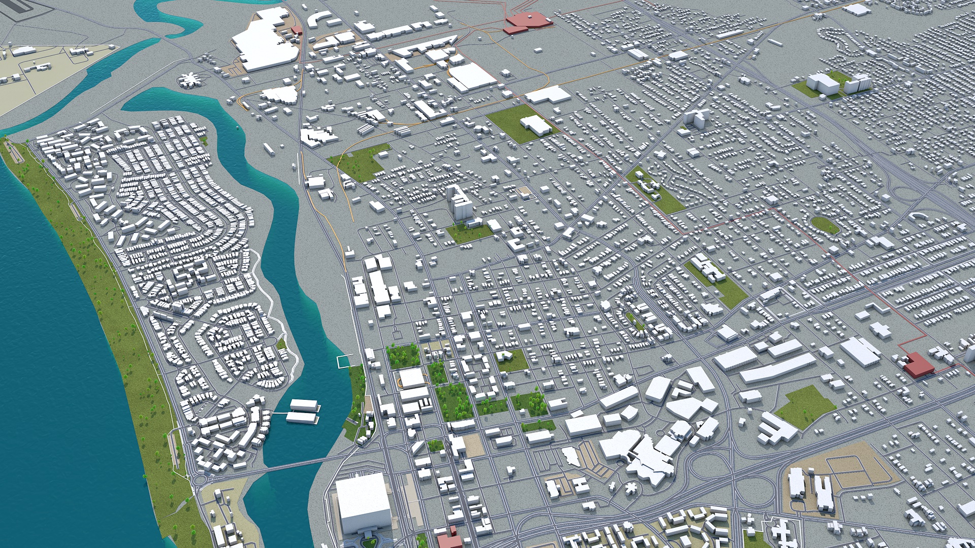 Memphis city Tennessee 3d model 90km by TurboCG | 3DOcean