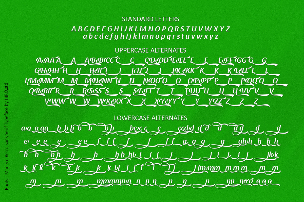 Roots - Modern Retro Font, Fonts | GraphicRiver