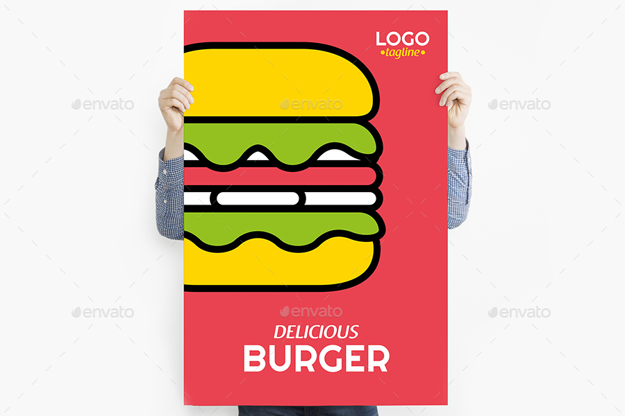 Fast Food Poster Print Templates by medzcreative | GraphicRiver