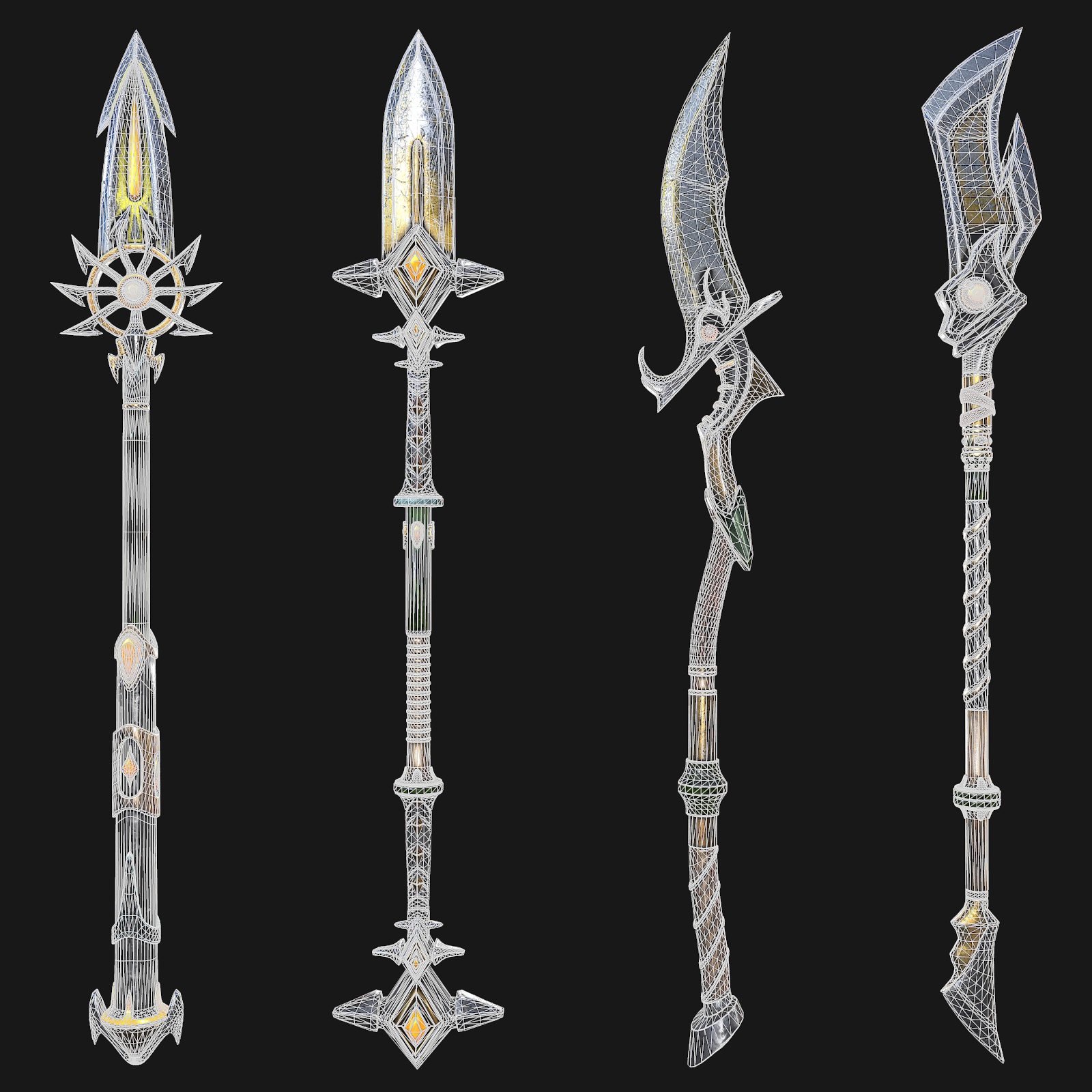War staves 3d model by Nicu_Tepes | 3DOcean