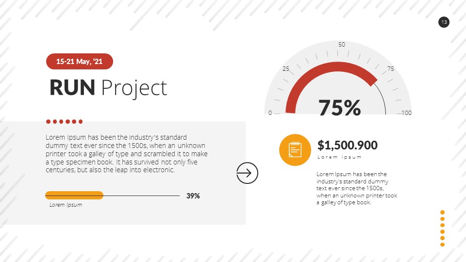 Run Project PowerPoint Presentation Template, Presentation Templates