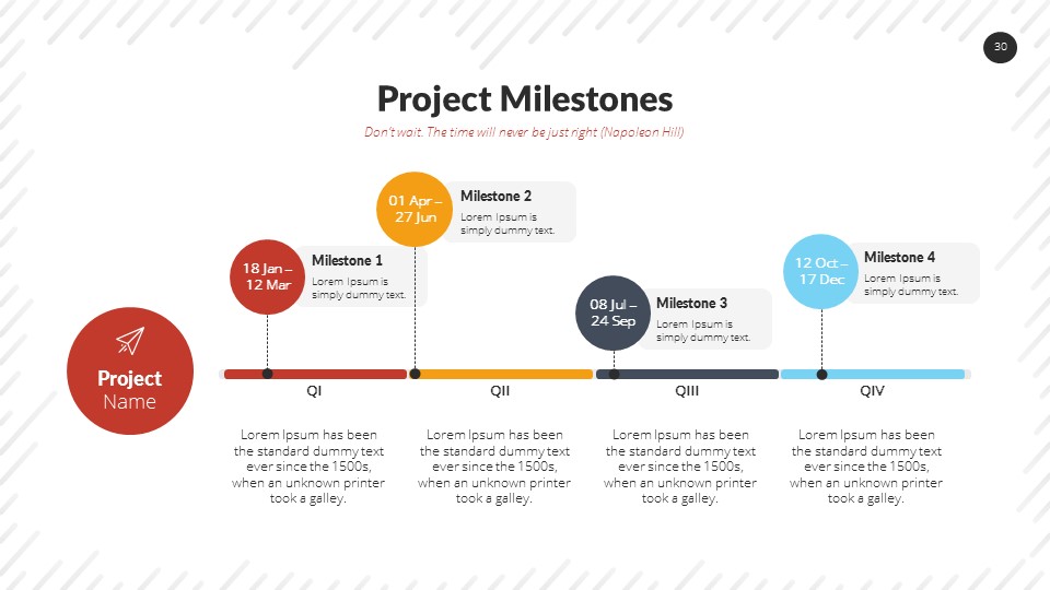 Run Project PowerPoint Presentation Template, Presentation Templates