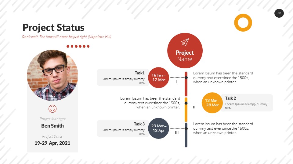 Run Project PowerPoint Presentation Template, Presentation Templates