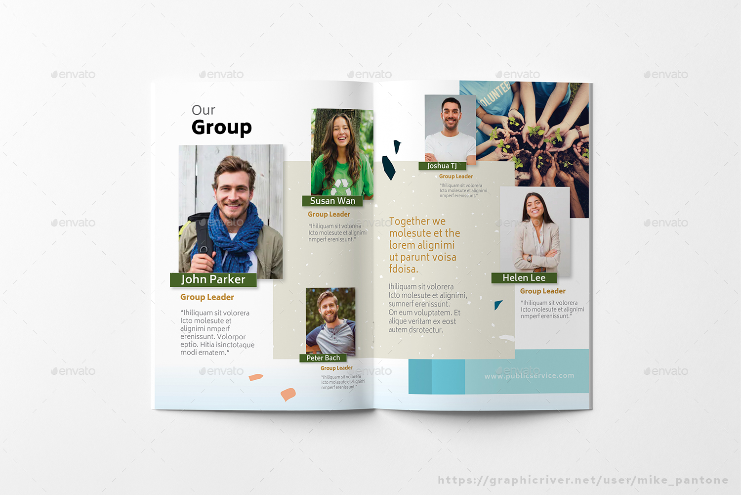 Community Service Information Booklet, Print Templates | GraphicRiver