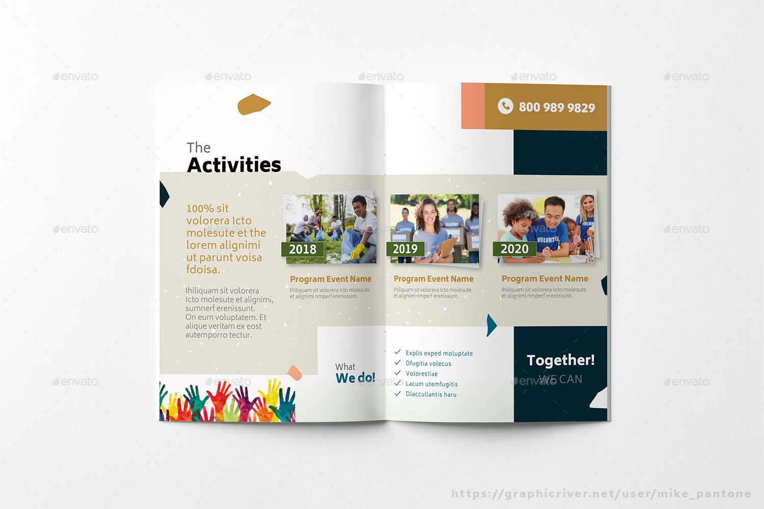 Community Service Information Booklet, Print Templates | GraphicRiver