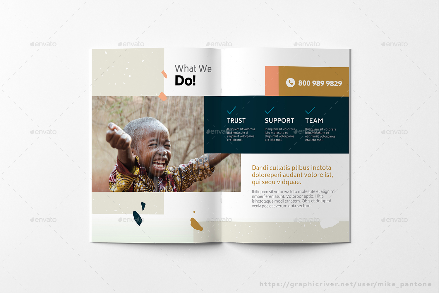 Community Service Information Booklet, Print Templates | GraphicRiver