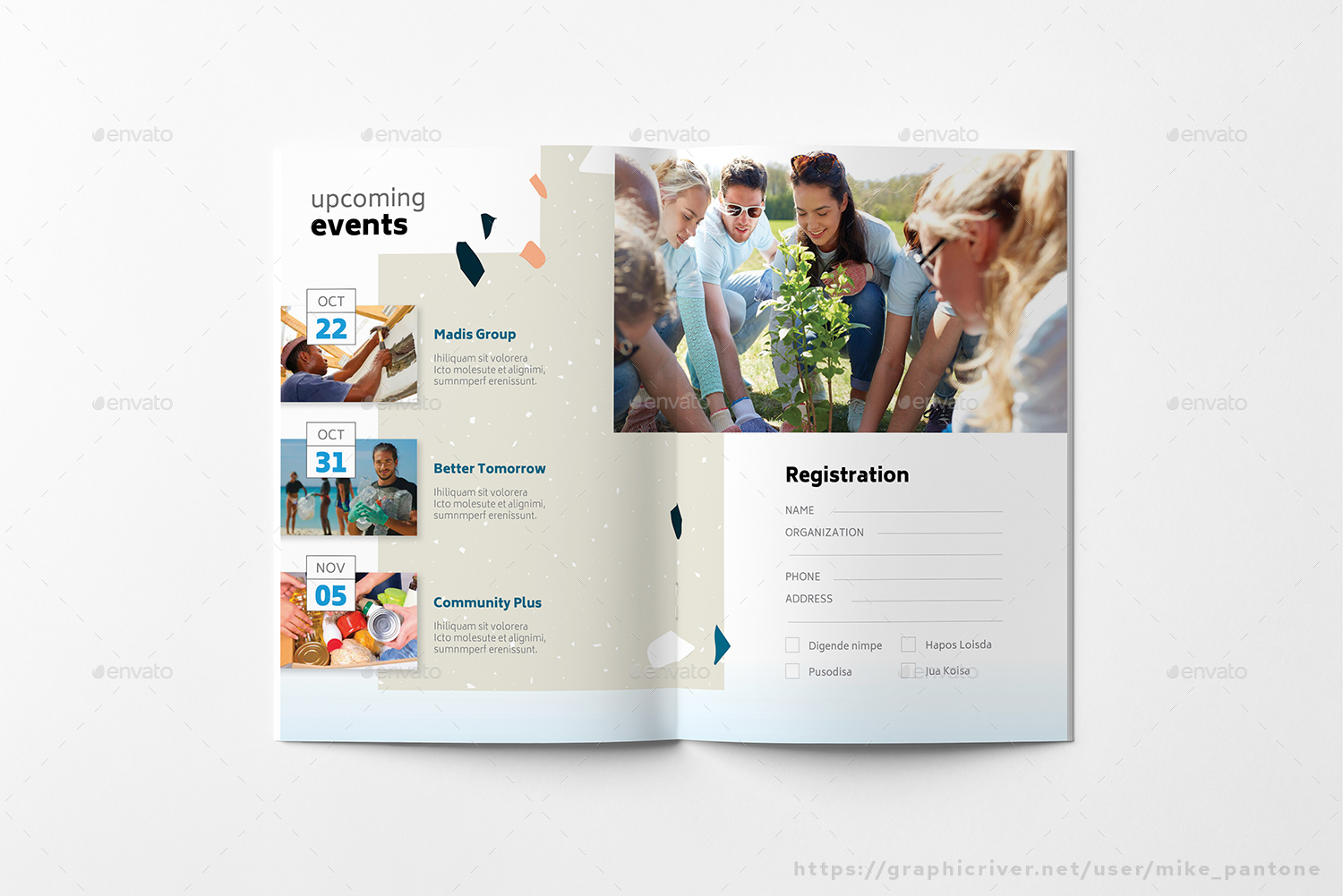 Community Service Information Booklet, Print Templates | GraphicRiver