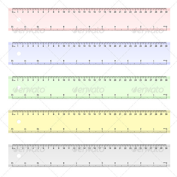 Centimeter and inch ruler by Dvarg | GraphicRiver