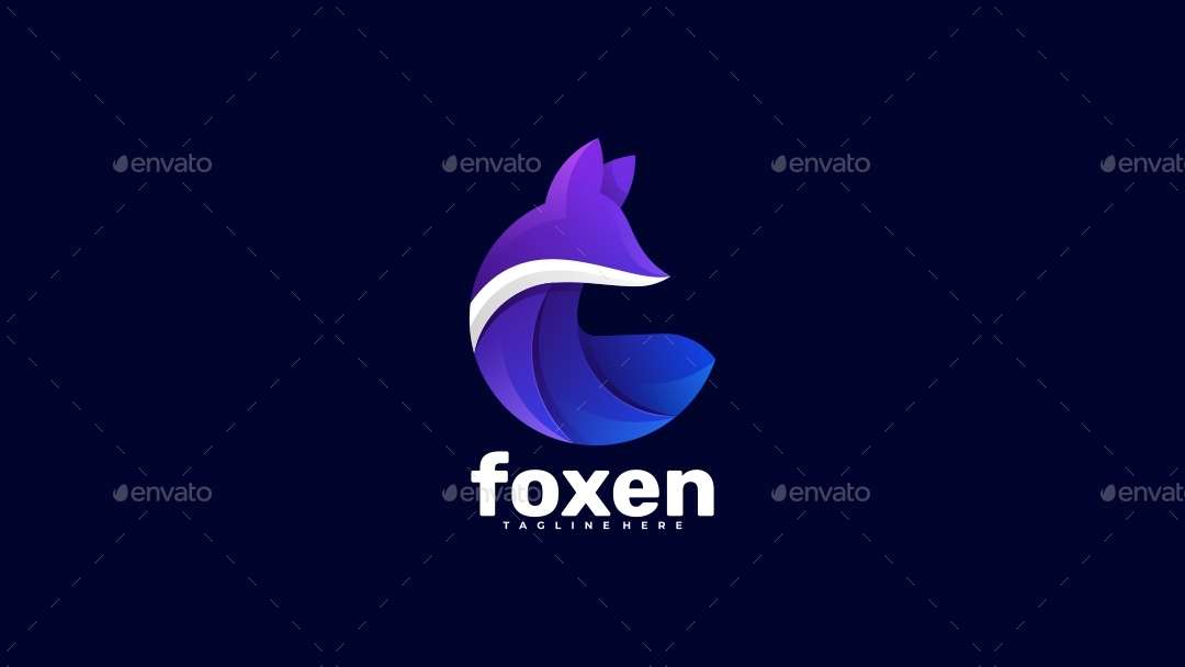 Fox Gradient Logo Template, Logo Templates | GraphicRiver