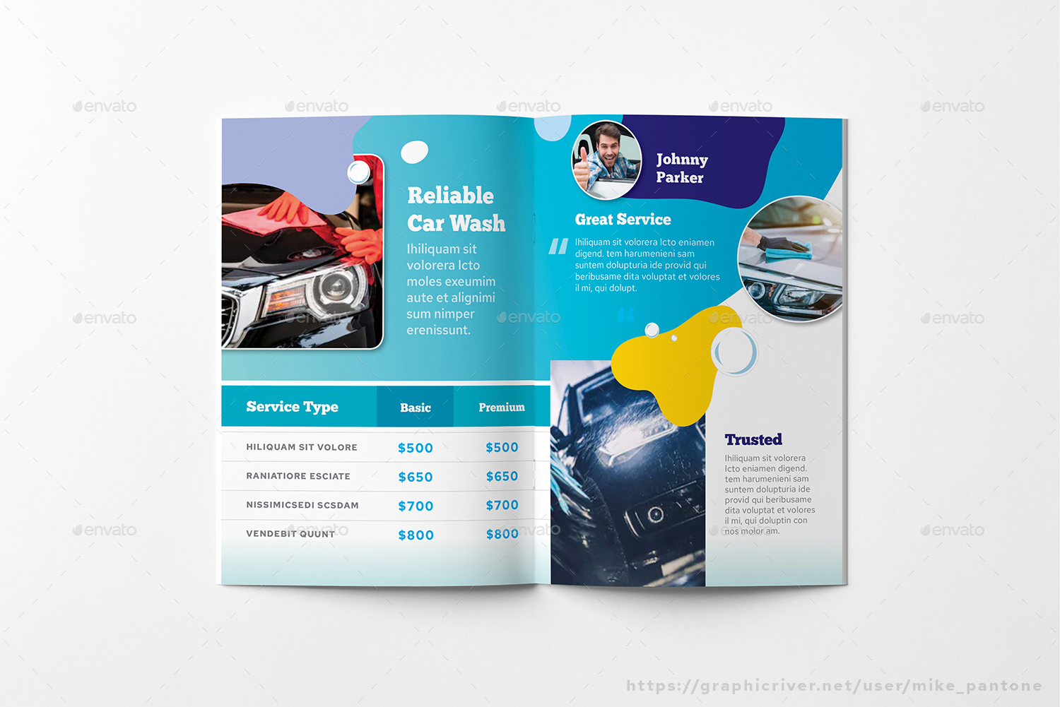 Car Wash Service Booklet Brochure, Print Templates | GraphicRiver