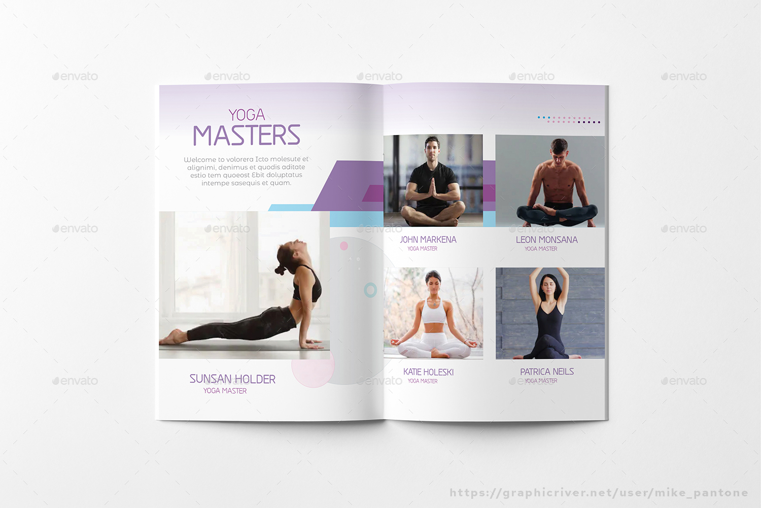 Yoga Studio Booklet Brochure, Print Templates | GraphicRiver