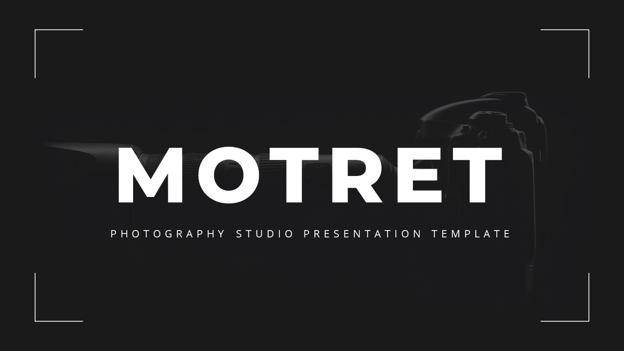 Motret - Photography Studio Powerpoint Template, Presentation Templates