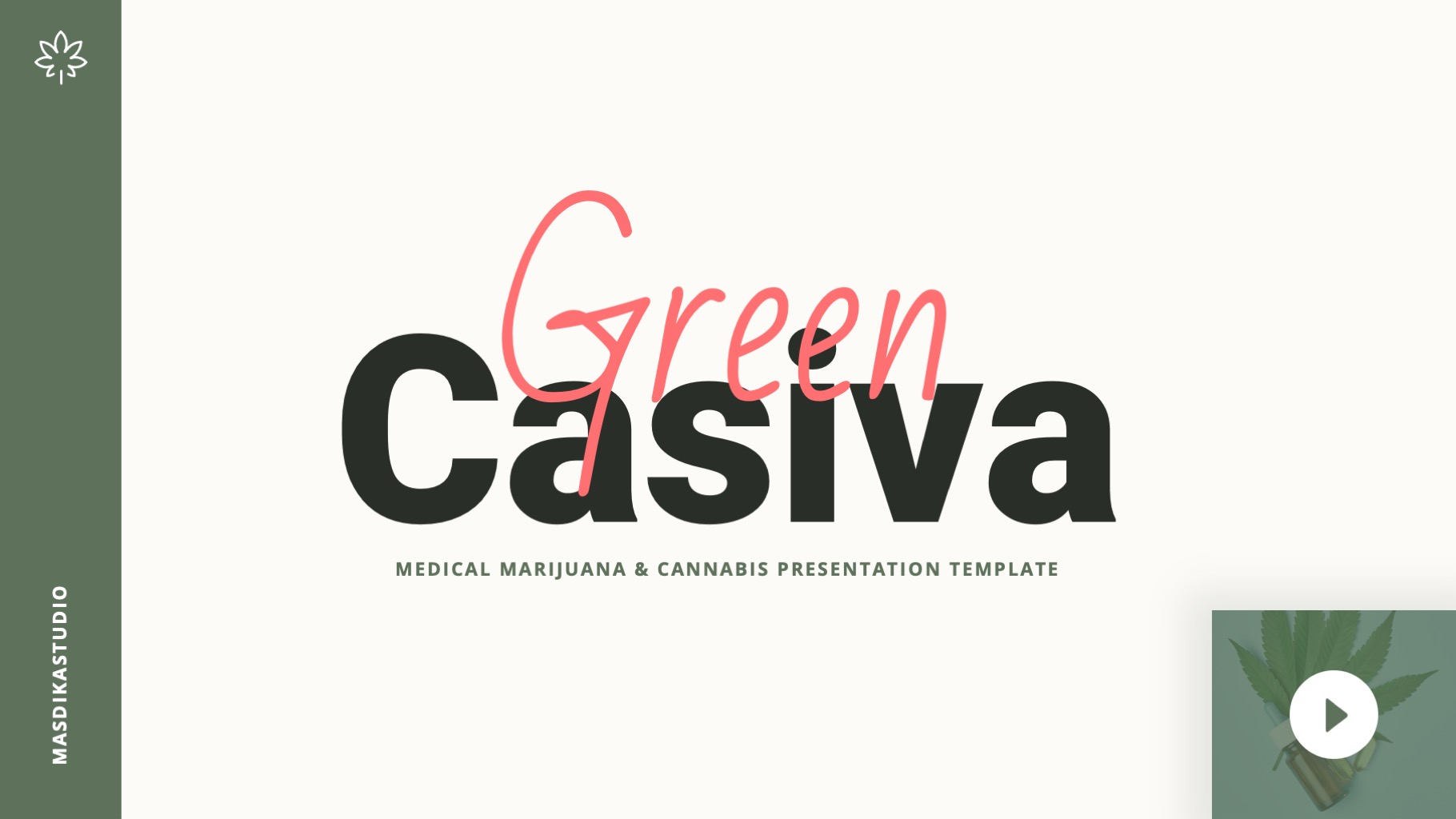 Green Casiva - Medical Marijuana & Cannabis Powerpoint Template ...