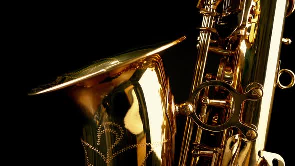 Passing Saxophone Side View, Stock Footage | VideoHive
